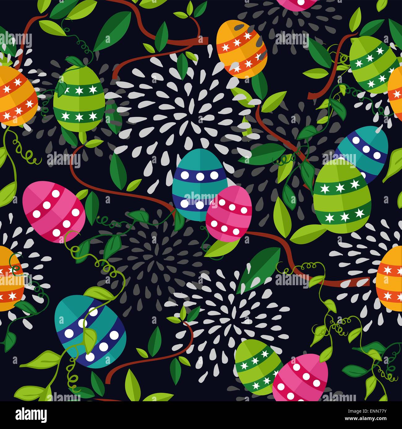 Colorful easter pattern Stock Vector Images - Alamy