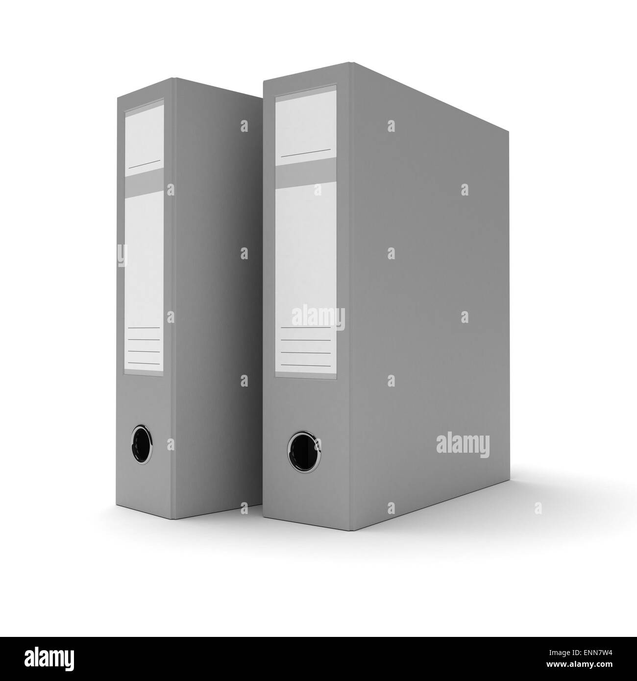 Two ring binders on white background Stock Photo - Alamy