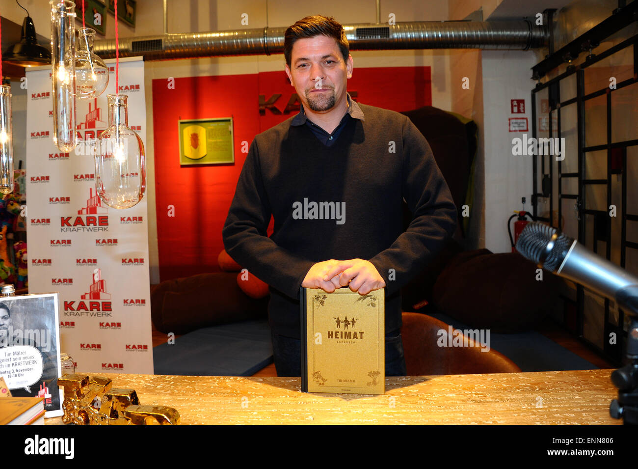 Tim Maelzer at Kare Kraftwerk while signing his own new cookbook ...