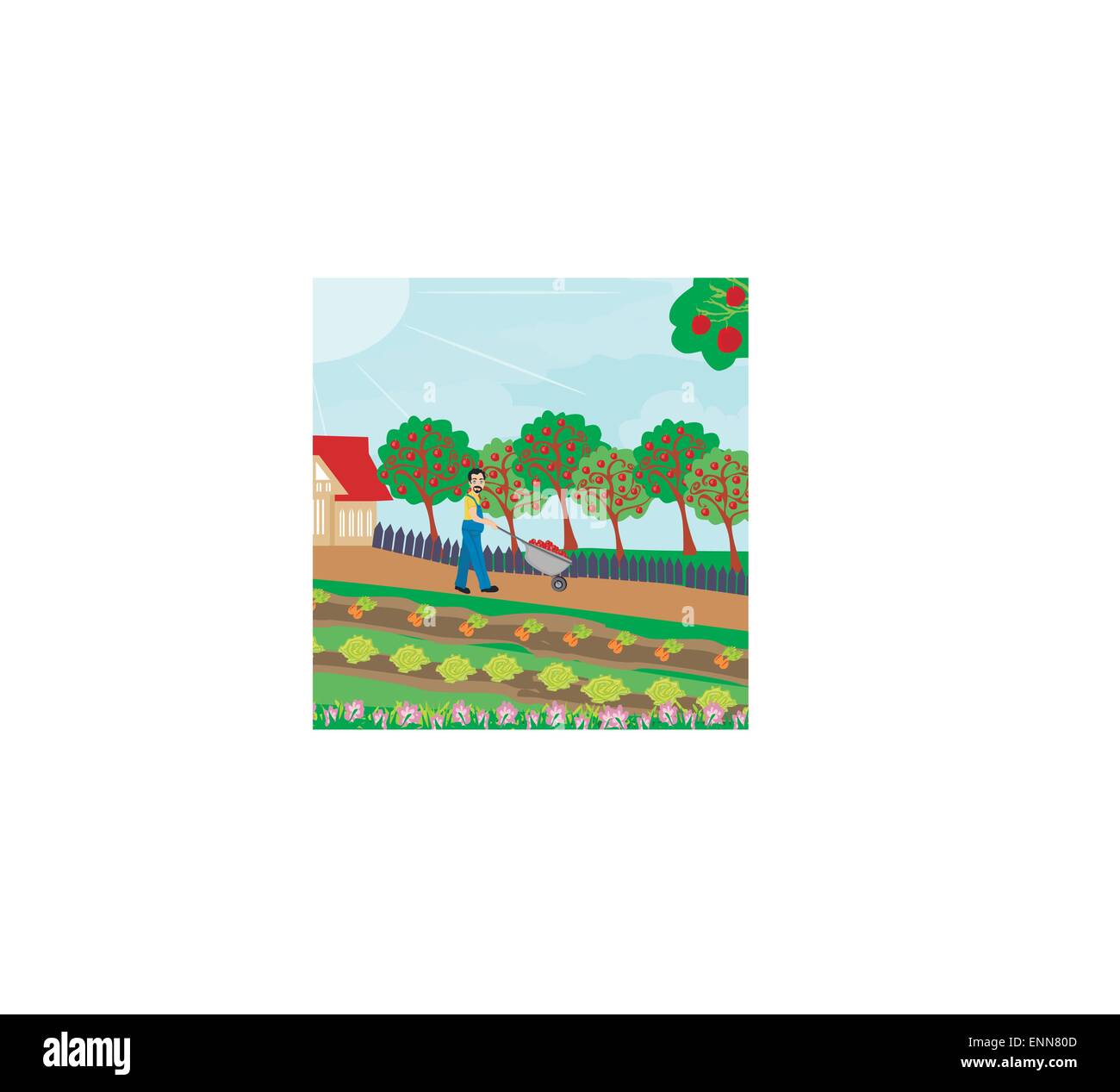 Gardener house Stock Vector Images - Alamy