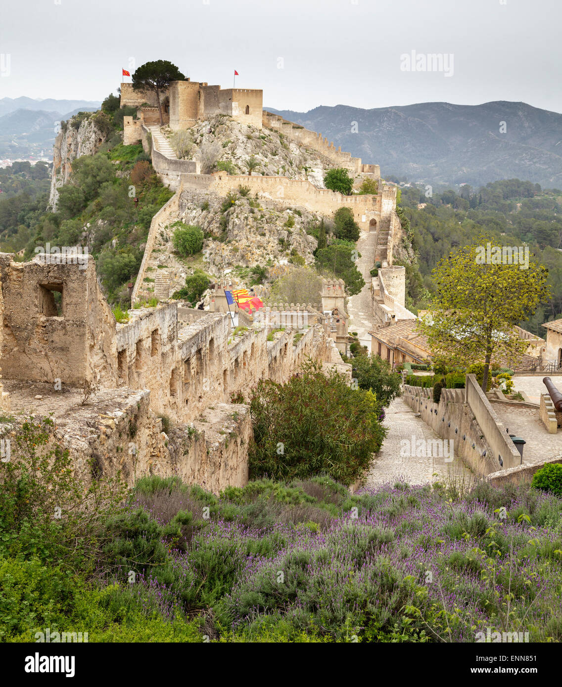 Xativa Castle, Valencia, Spain Stock Photo - Alamy