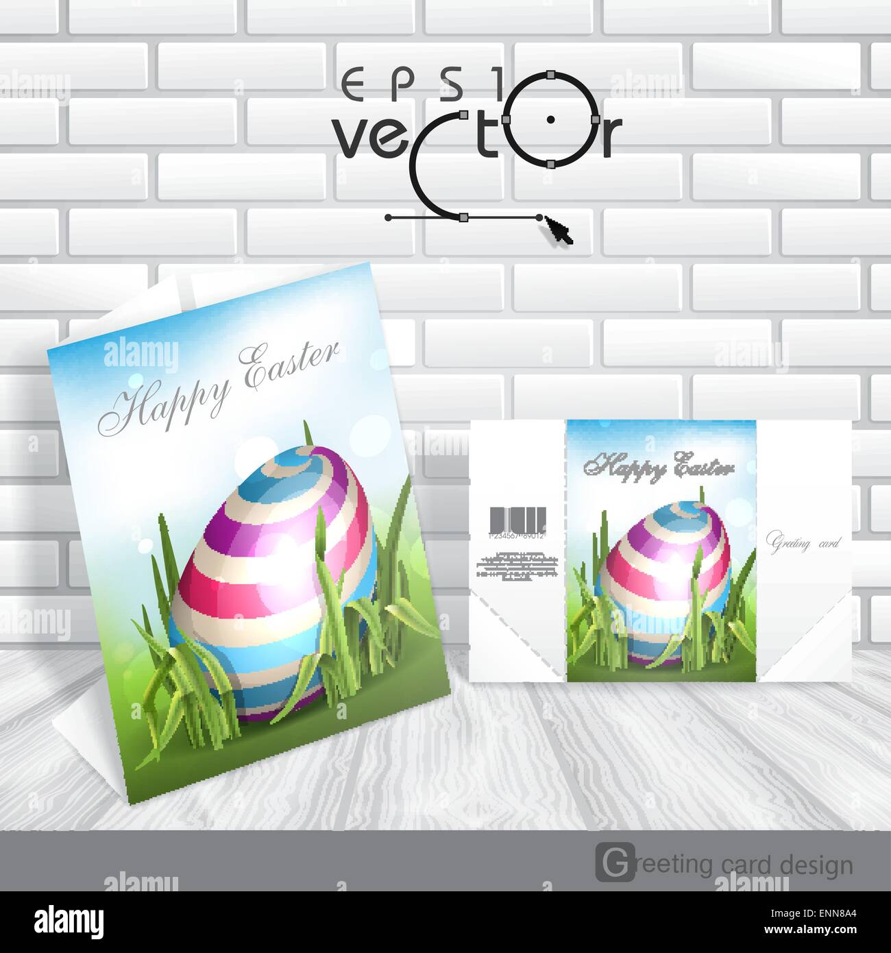 Easter Background With Eggs In Grass Stock Vector Image & Art - Alamy
