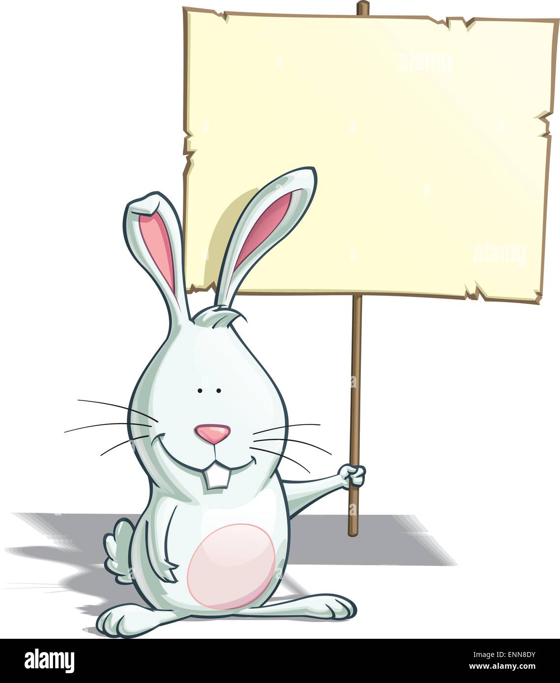 Cartoon illustration bunny banner hi-res stock photography and images ...