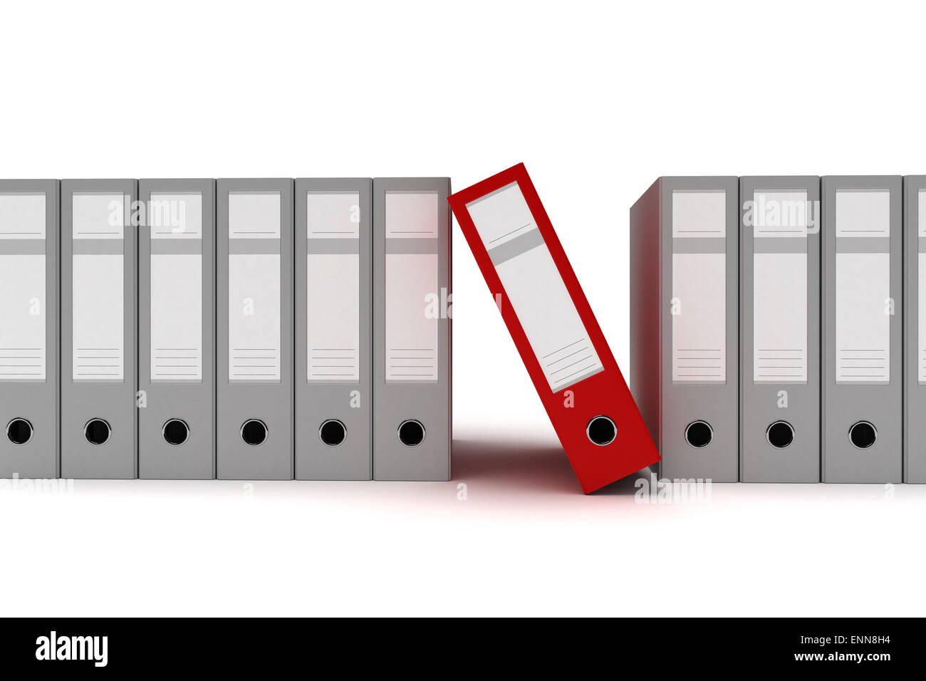 Red office files hi-res stock photography and images - Alamy