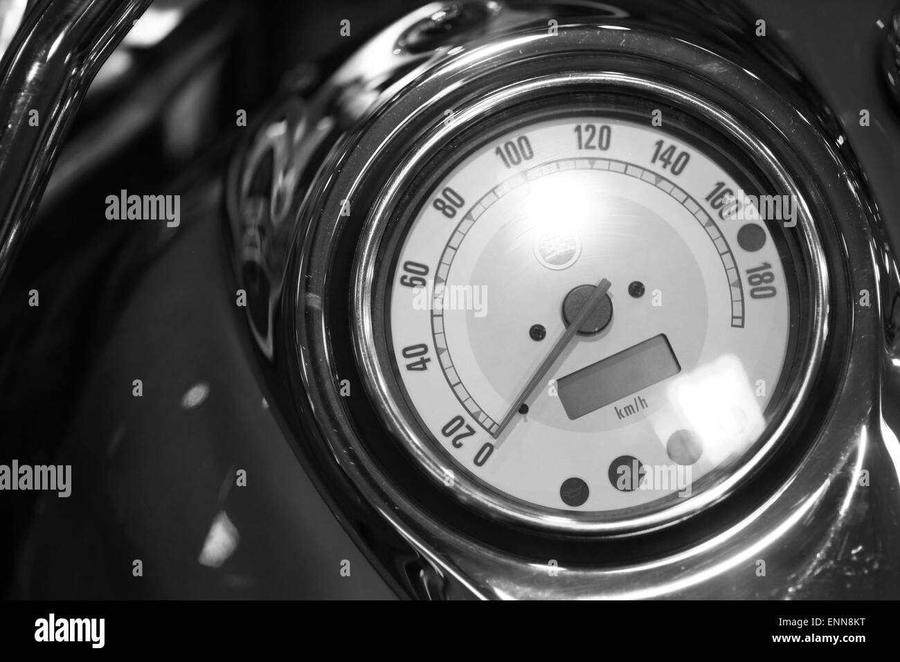 Color detail with the speedometer of a motorcycle Stock Photo - Alamy
