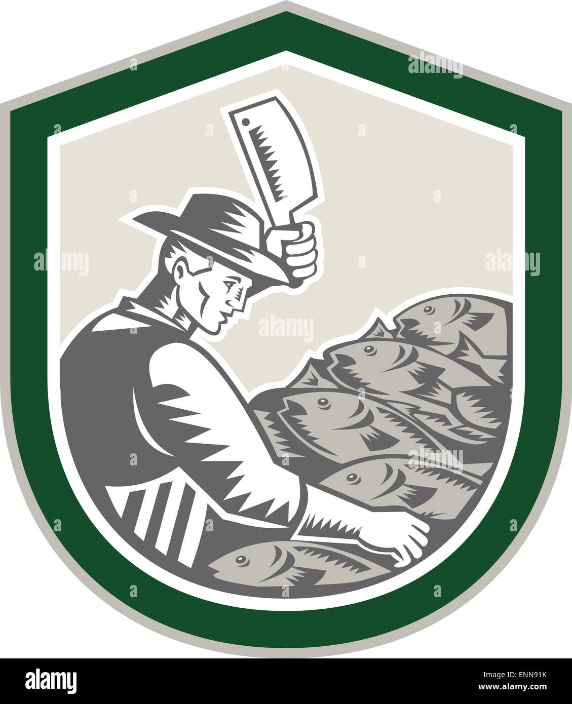 Fishmonger knife Stock Vector Images - Alamy