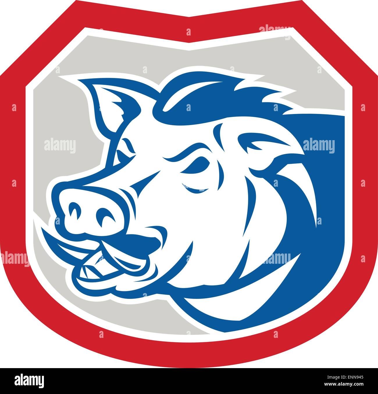 Boar crest Stock Vector Images - Alamy