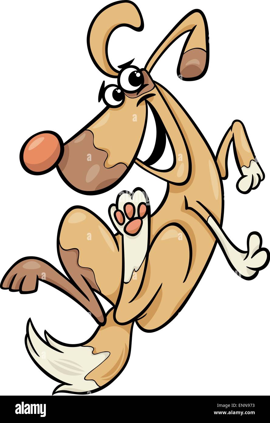 funny dog cartoon illustration Stock Vector Image & Art - Alamy