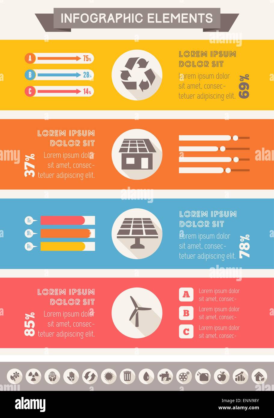 Ecology Infographic Template Stock Vector Image & Art - Alamy