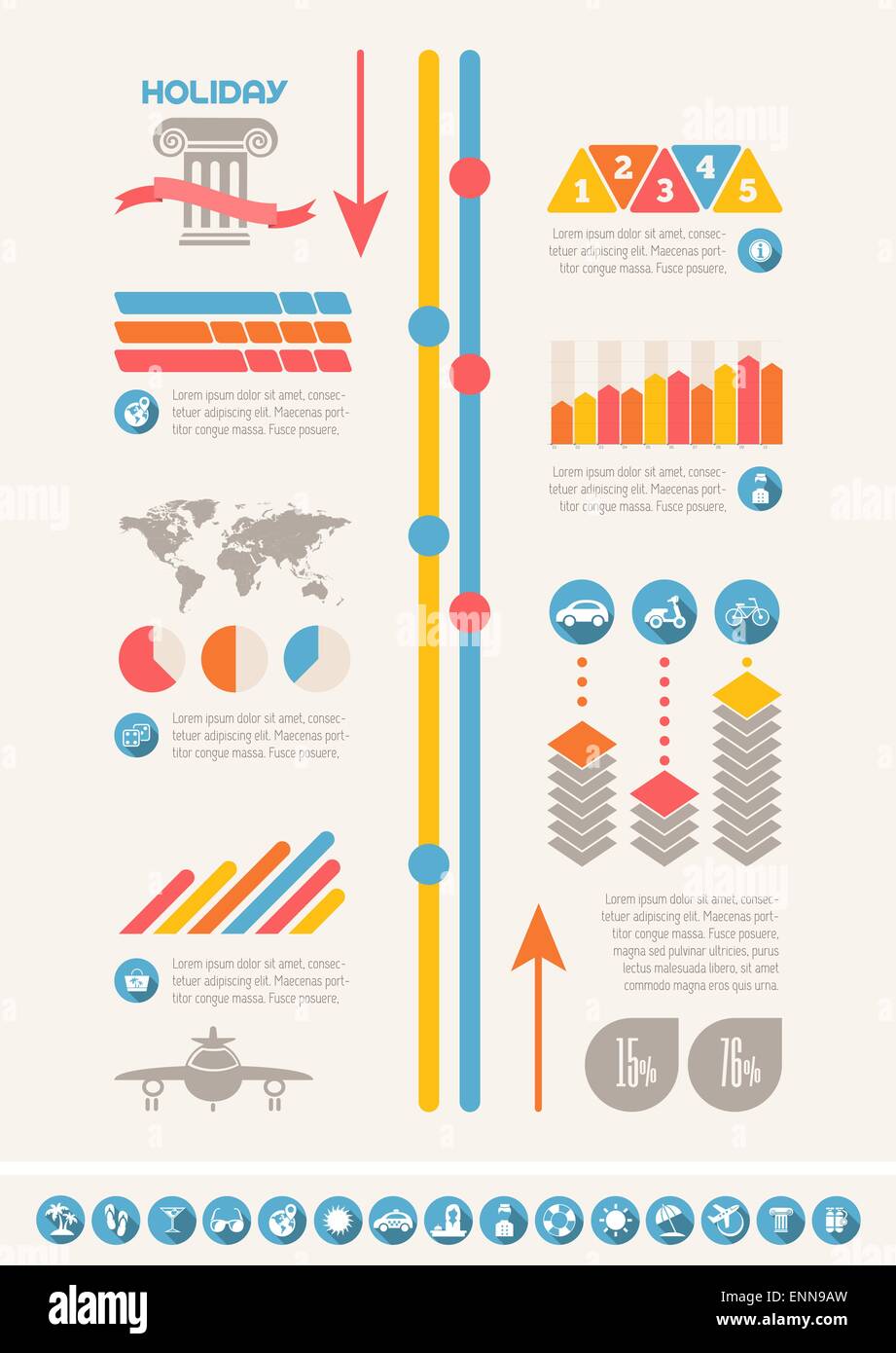 Travel Infographic Template Stock Vector Image & Art - Alamy