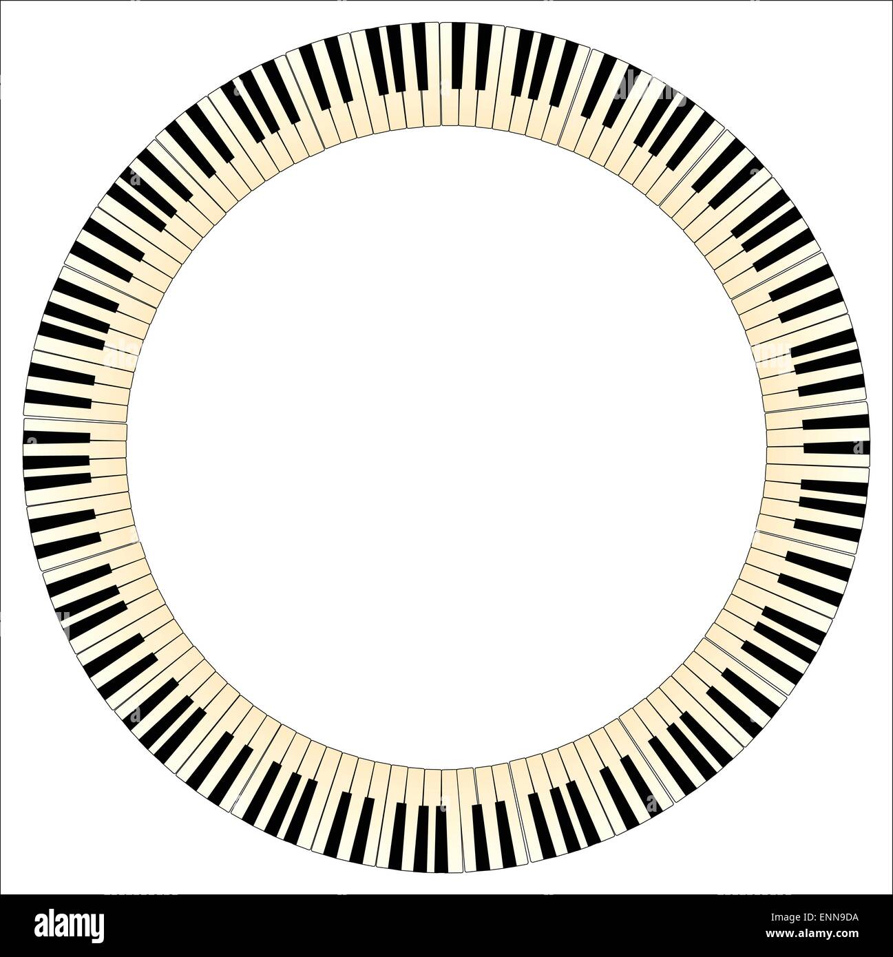 Pianom Keys Circle Stock Vector Image & Art - Alamy