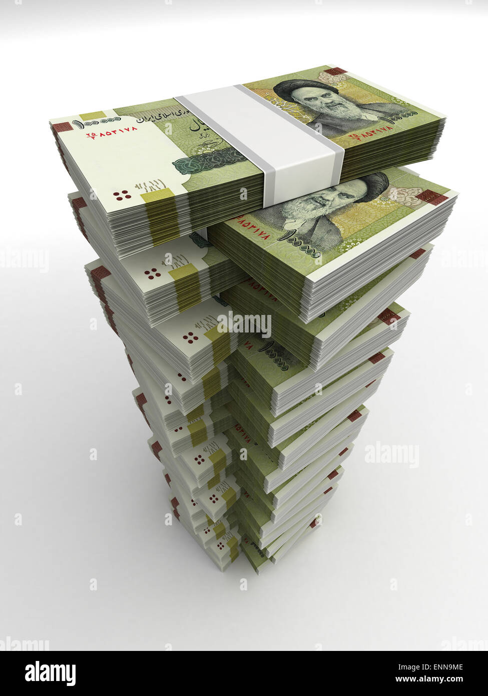 Tower of Iranian Rial Stock Photo - Alamy