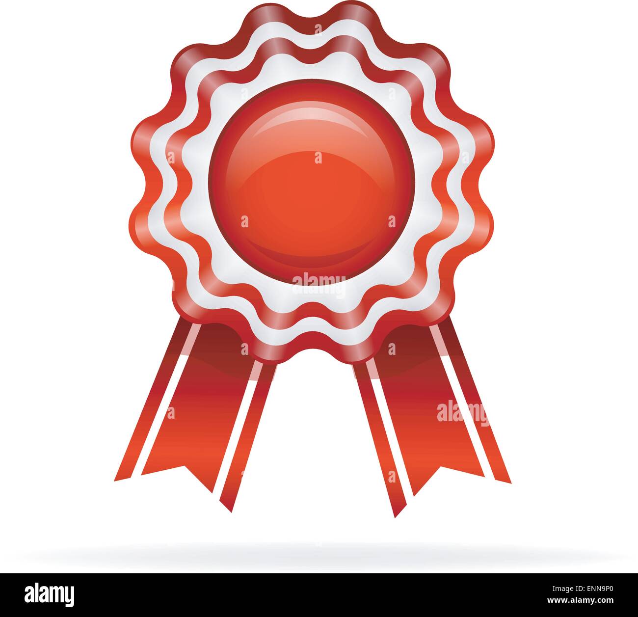 Golden medal red white Stock Vector Images - Alamy