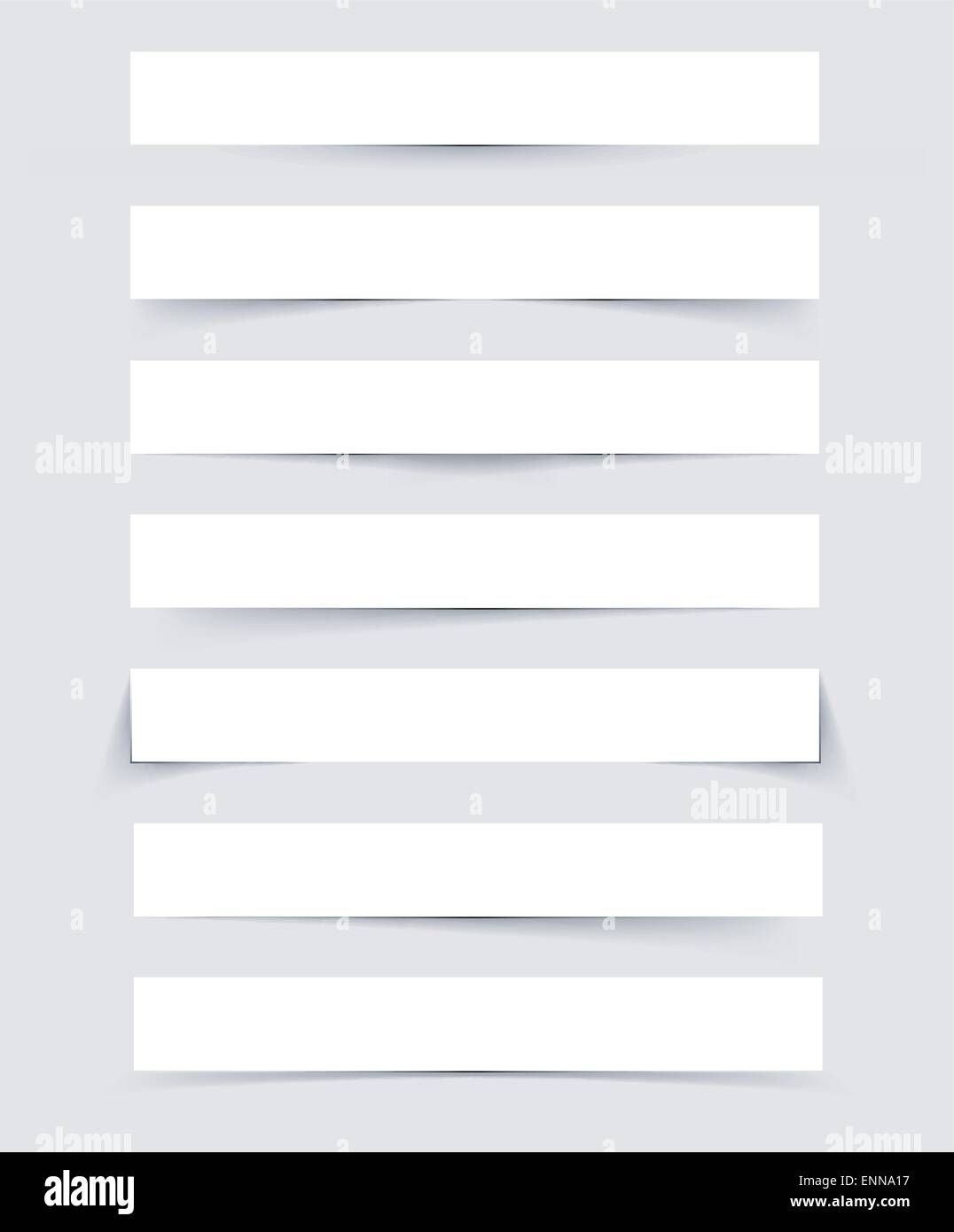 Realistic shadow box set Stock Vector Images - Alamy