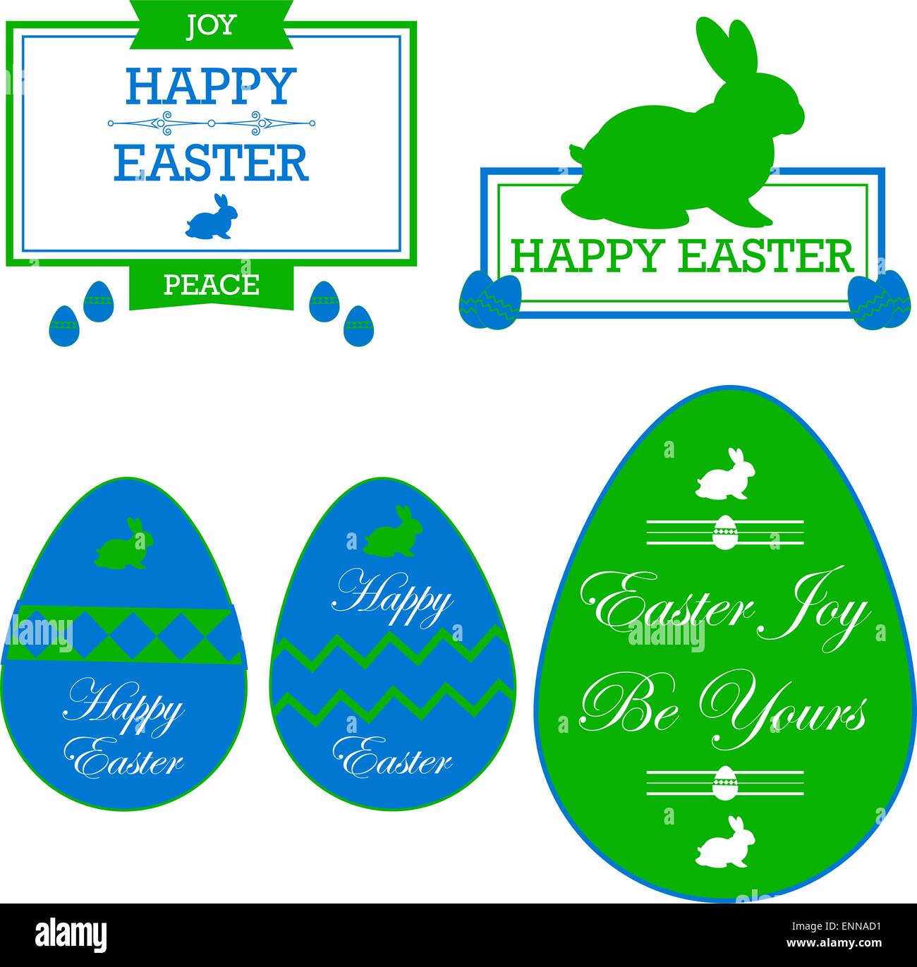 Easter bunny stickers hi-res stock photography and images - Alamy