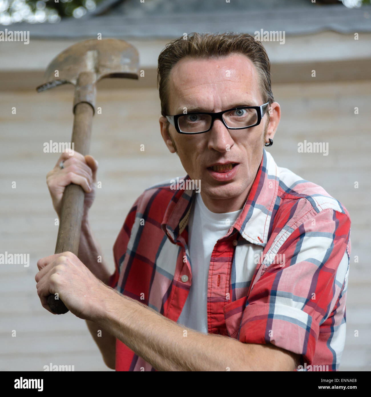 Angry gardener hi-res stock photography and images - Alamy