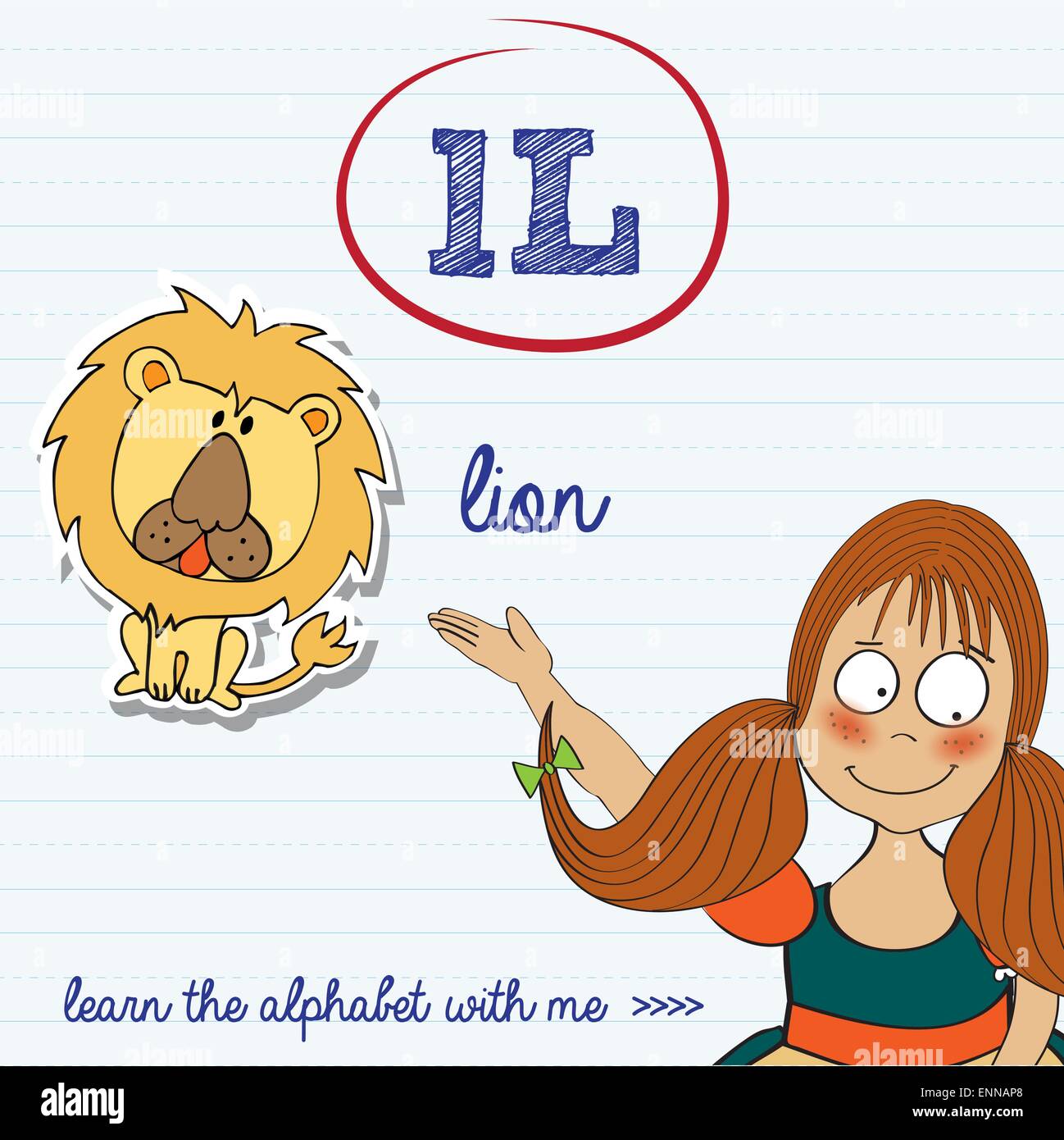 Cartoon letter l hi-res stock photography and images - Alamy