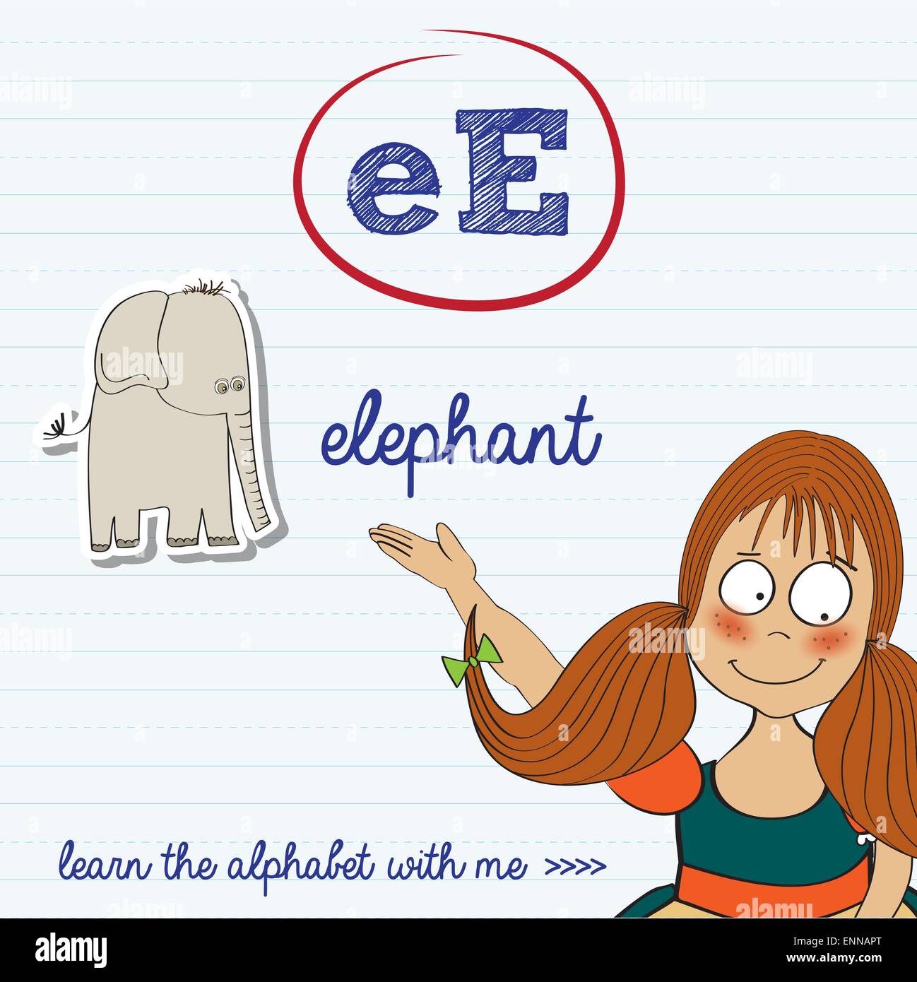 Cartoon Letter E High Resolution Stock Photography and Images - Alamy
