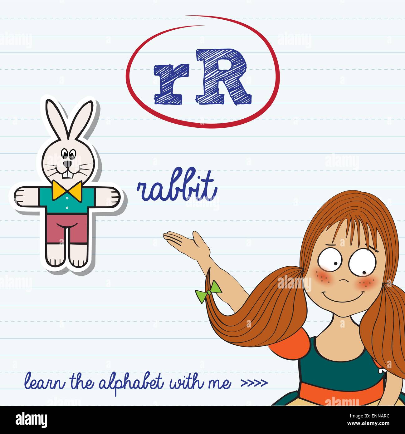 Cartoon letter r hi-res stock photography and images - Alamy