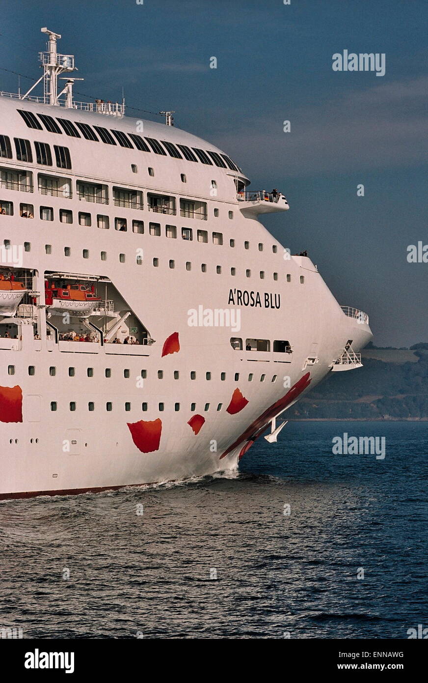 AJAXNETPHOTO. - PLYMOUTH, ENGLAND. - EARLY ARRIVAL - THE CRUISE SHIP A ...