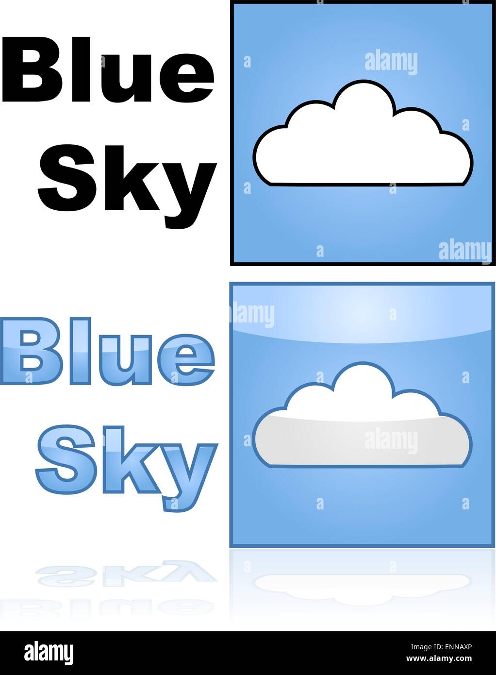 Blue sky with cloud Stock Vector Images - Alamy