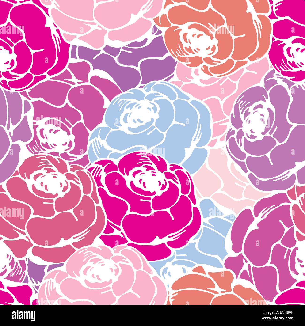 Old fashioned pink rose Stock Vector Images - Alamy