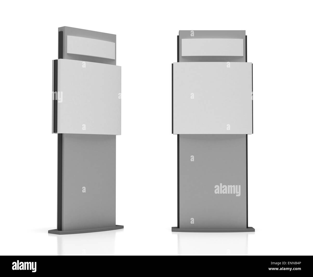 Blank Sign Tower (isolated on white background Stock Photo - Alamy