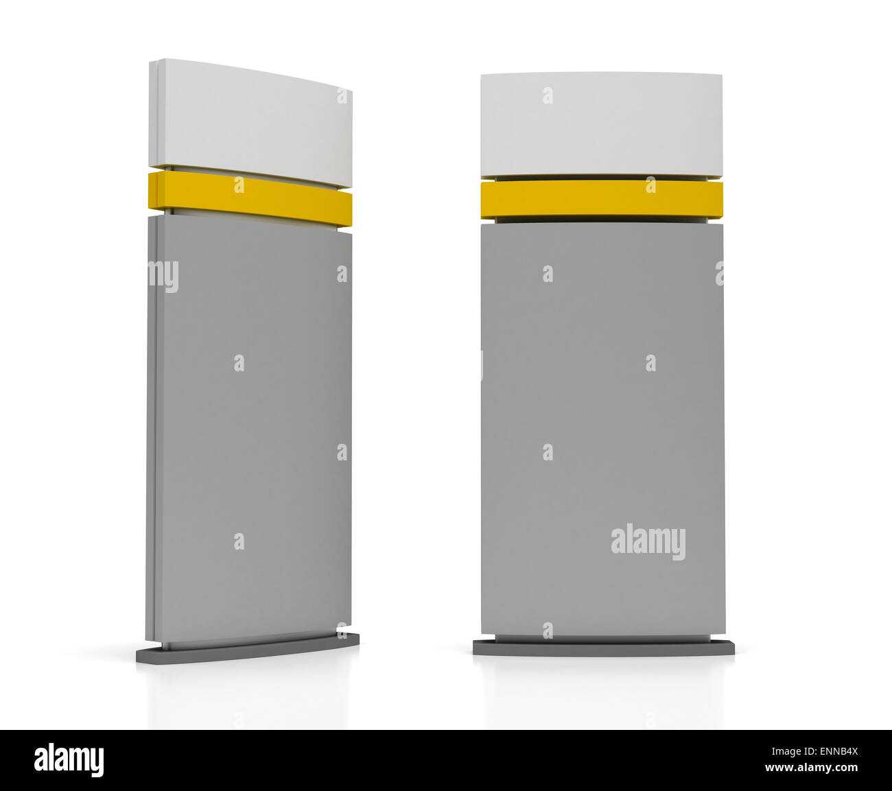 Blank Sign Tower (isolated on white background Stock Photo - Alamy