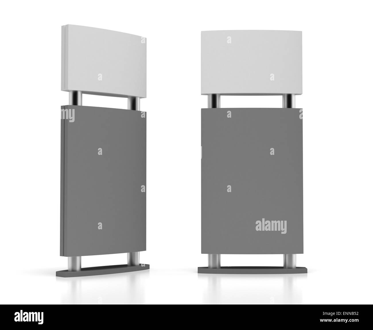 Blank Sign Tower (isolated on white background Stock Photo - Alamy