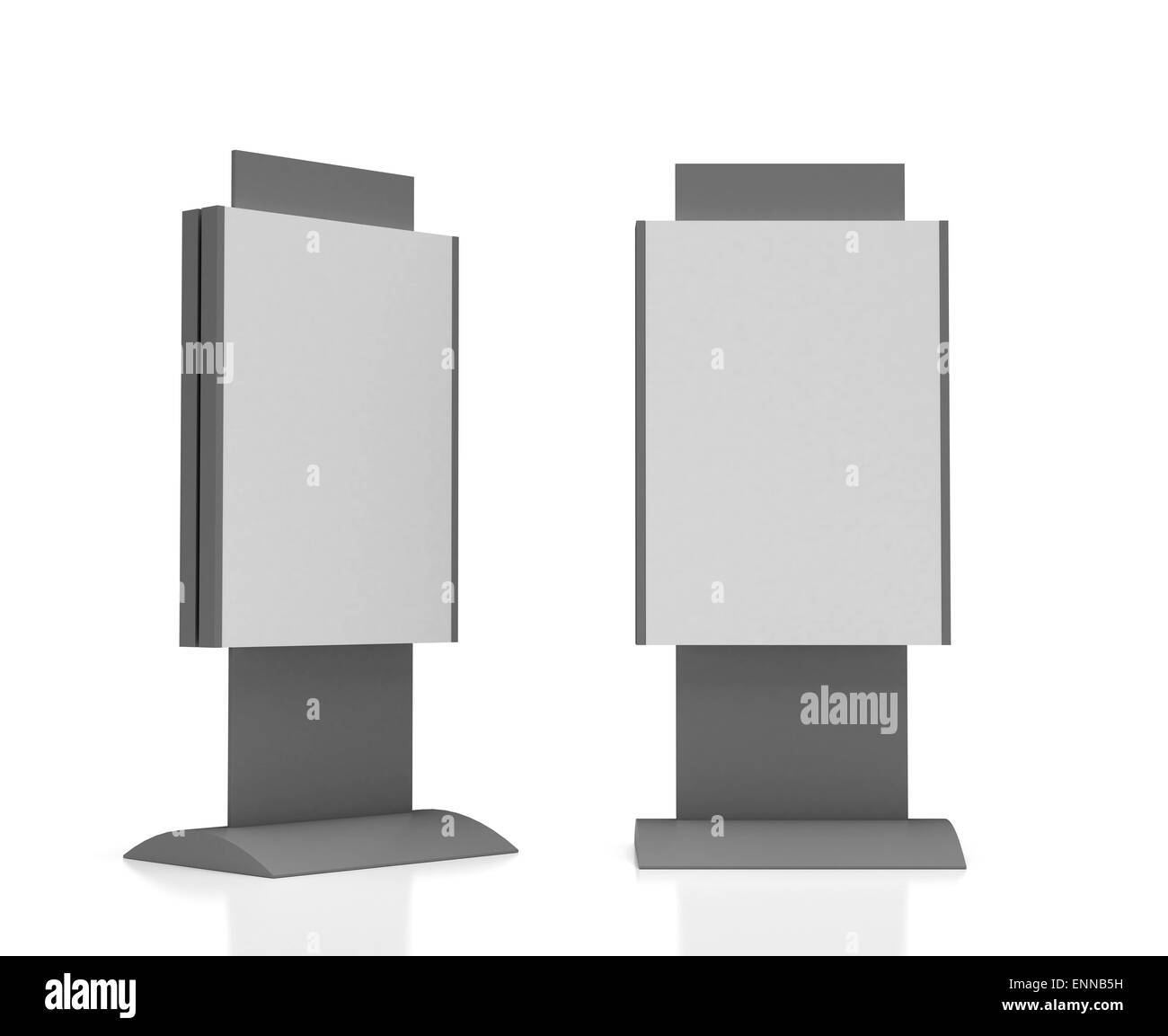 Blank Sign Tower (isolated on white background Stock Photo - Alamy