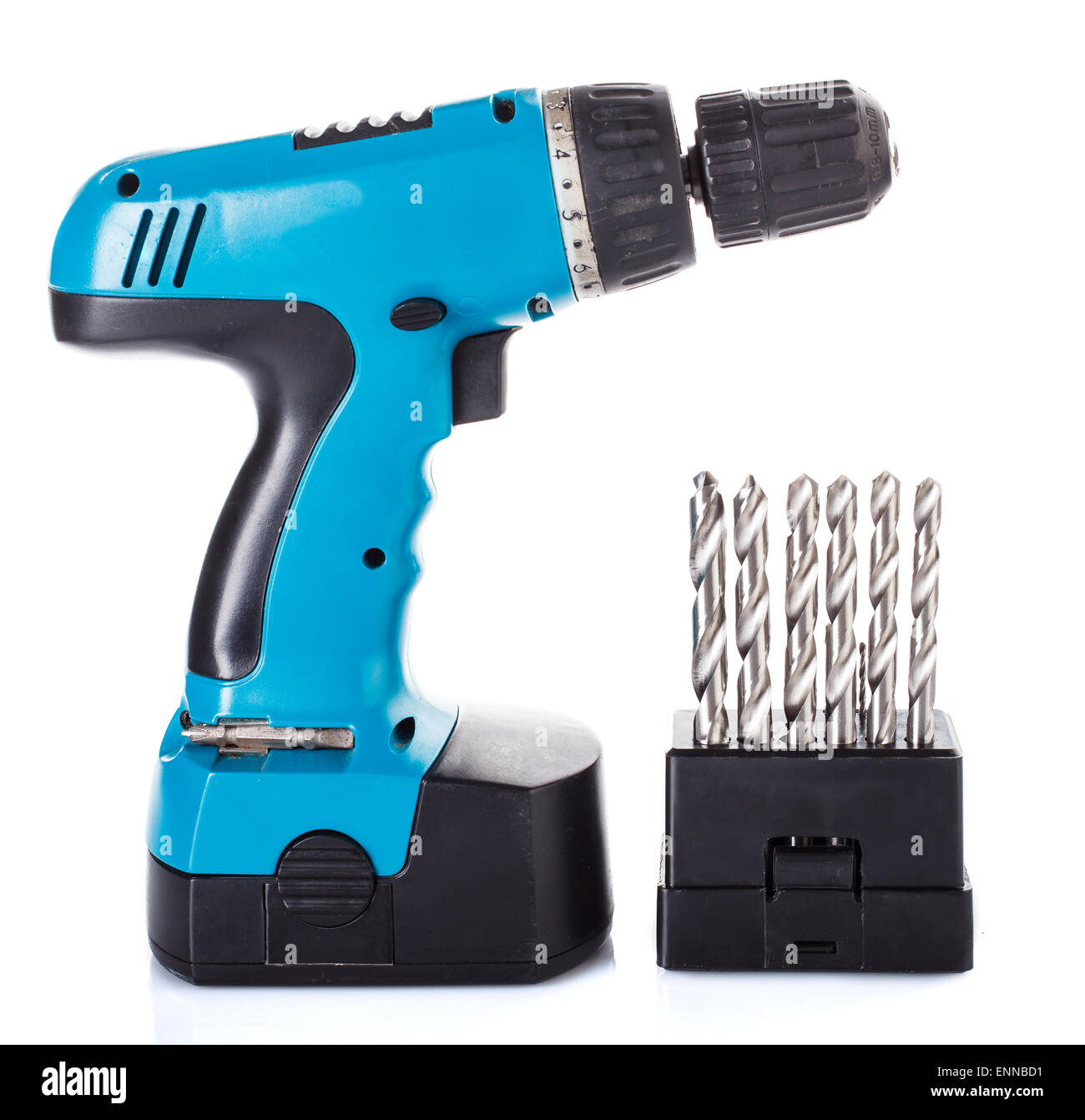 Hard metal tool bits collection with drill in white Stock Photo - Alamy