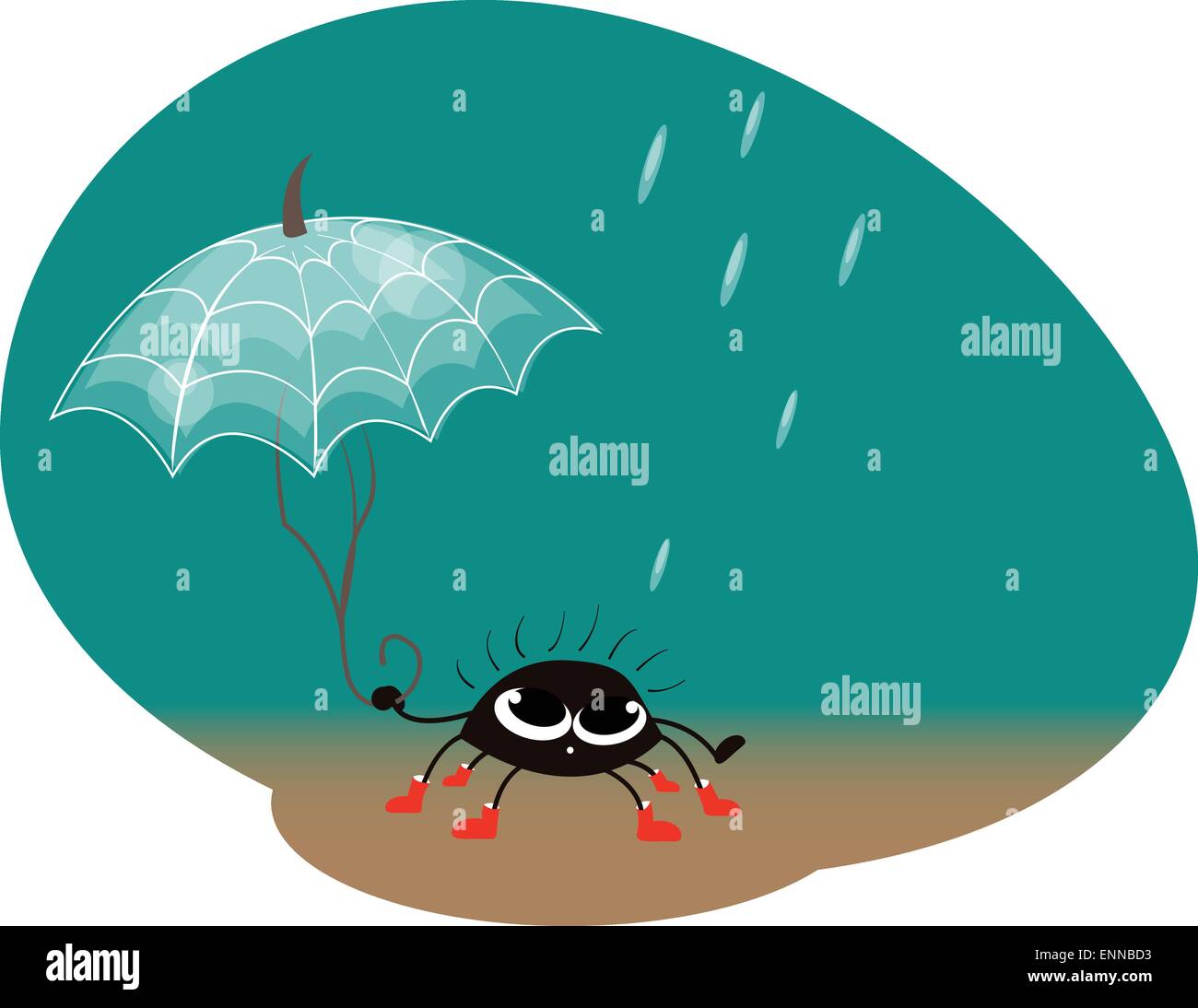 Raindrop spider Stock Vector Images - Alamy