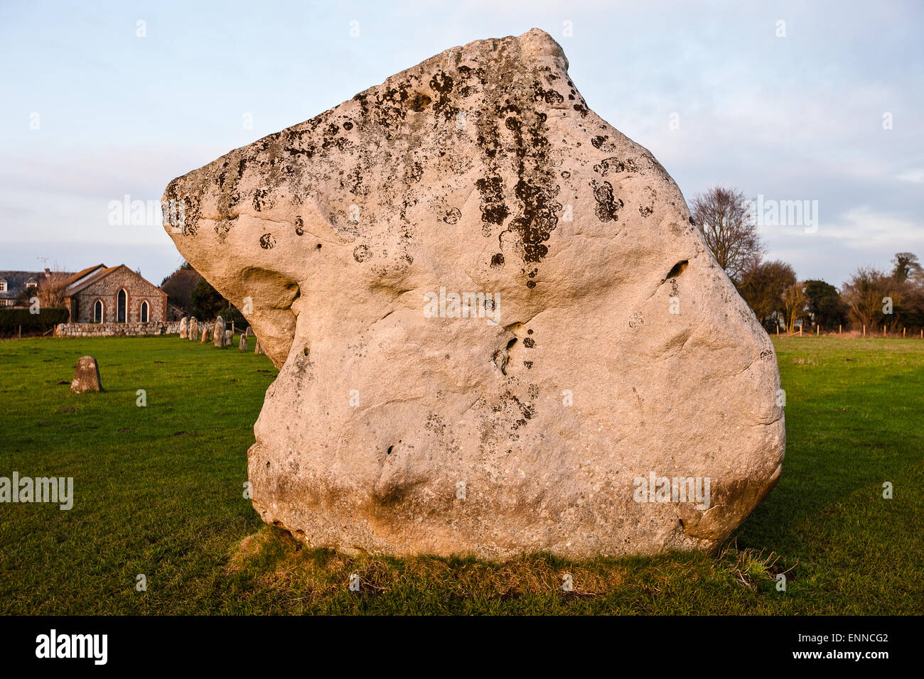 Avebury contains the largest stone circle in europe hi-res stock ...