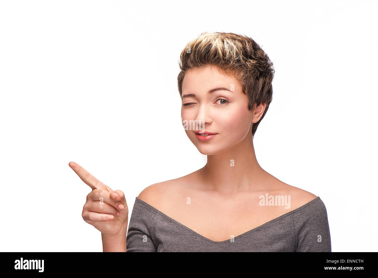 Winking at camera hi-res stock photography and images - Alamy