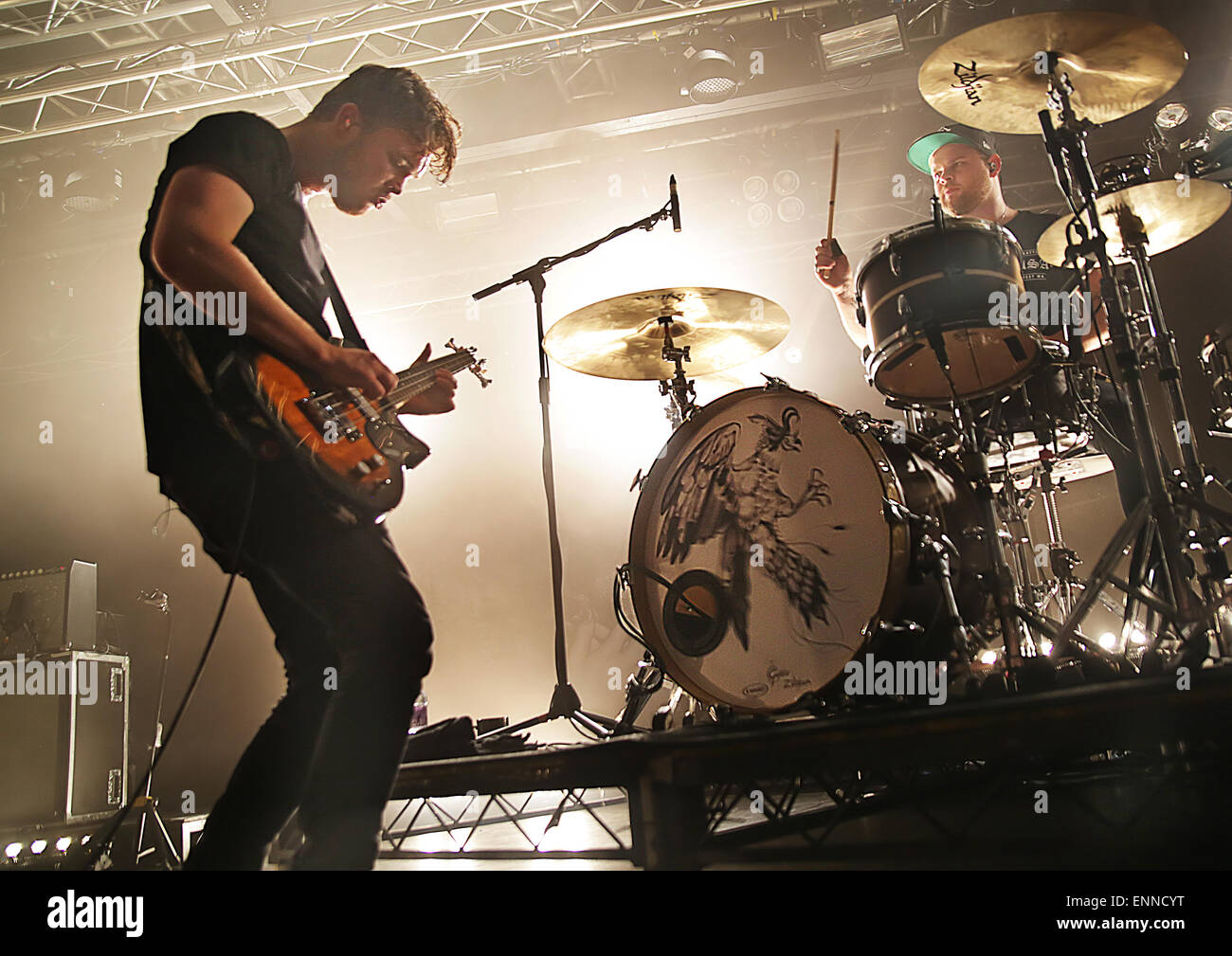 British rock duo band, Royal Blood performing at Liverpool O2 Academy ...