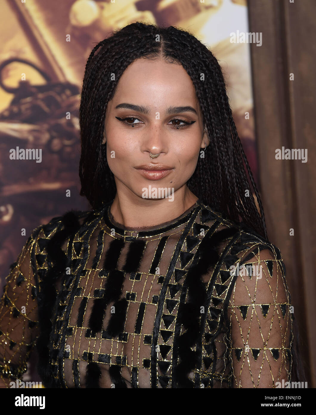 Hollywood, California, USA. 7th May, 2015. Zoe Kravitz arrives for the ...