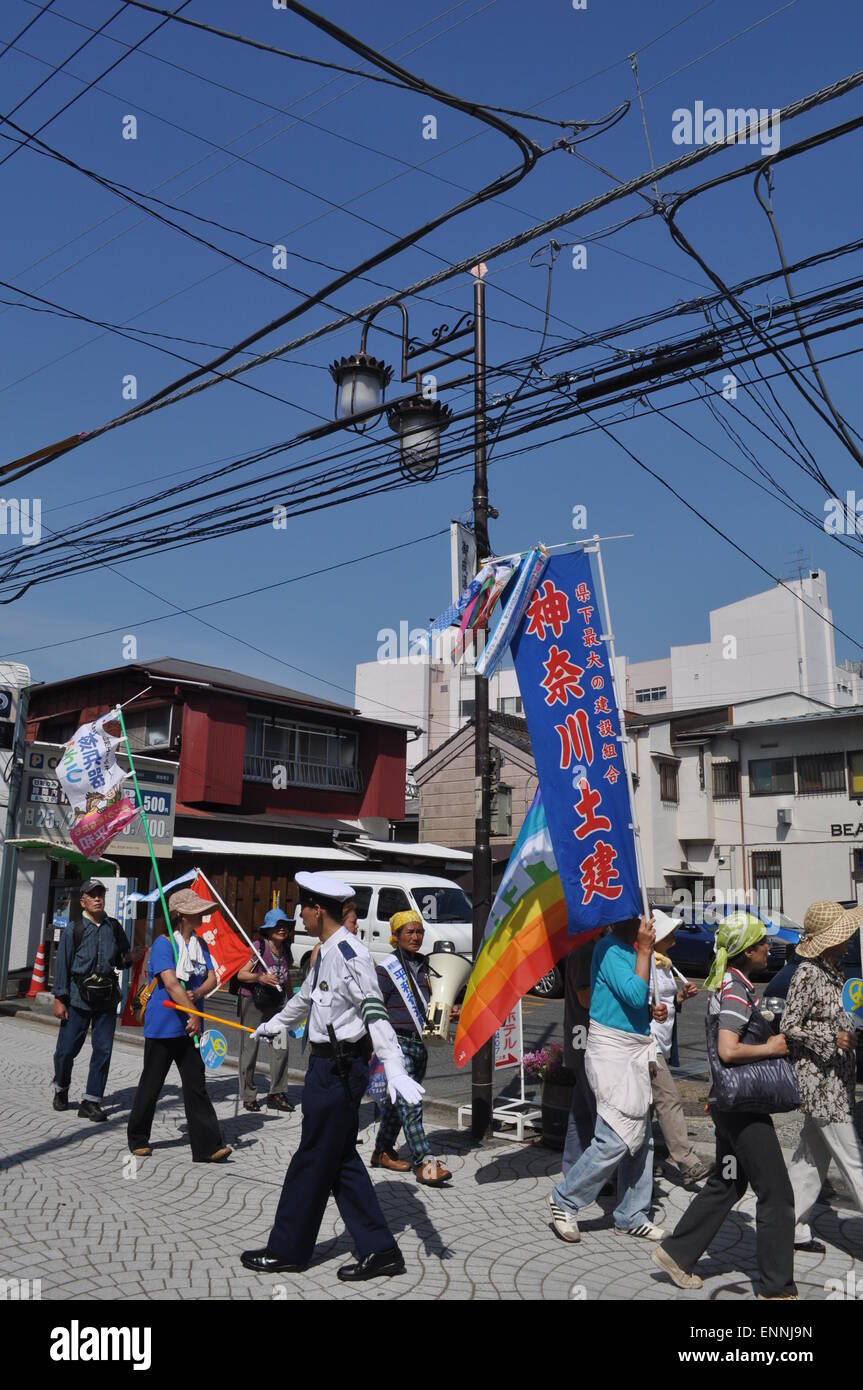 Kamakura, Japan: peace march Stock Photo - Alamy