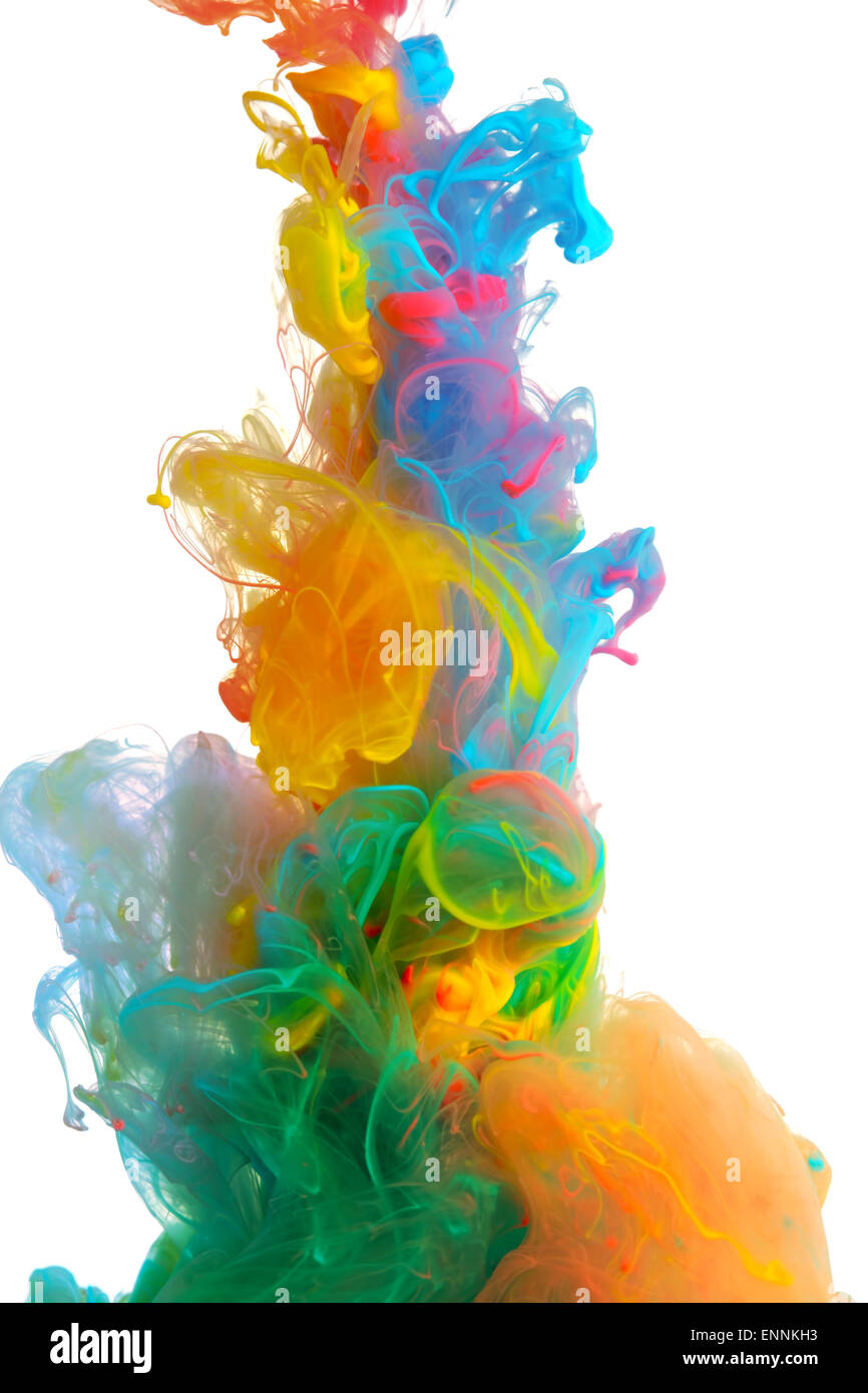 Red ink mixing water hi-res stock photography and images - Alamy