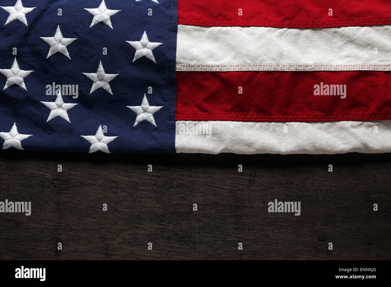 American flag for Memorial Day or 4th of July Stock Photo - Alamy