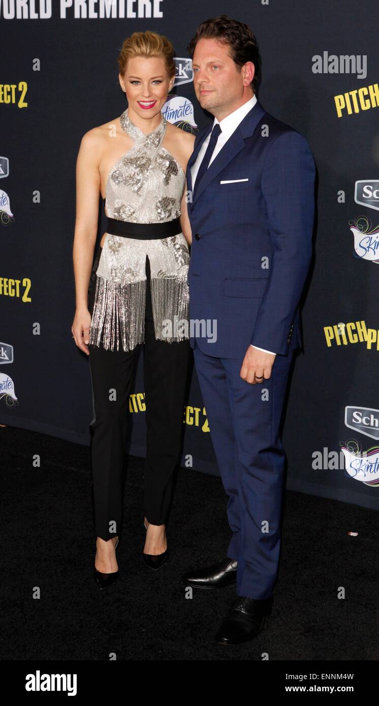 Los Angeles, CA, USA. 8th May, 2015. Elizabeth Banks, Max Handleman at ...