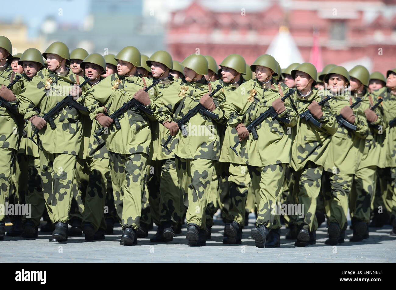 Moscow, Russia. 9th May, 2015. Russian Scout Unit takes part in the ...
