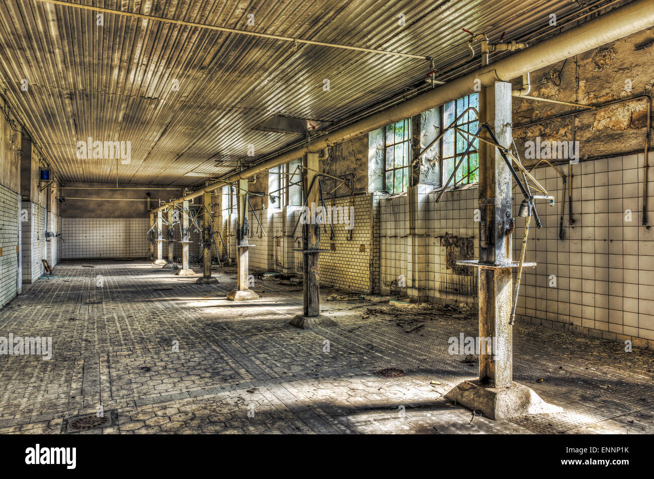 Communal shower hi-res stock photography and images - Alamy