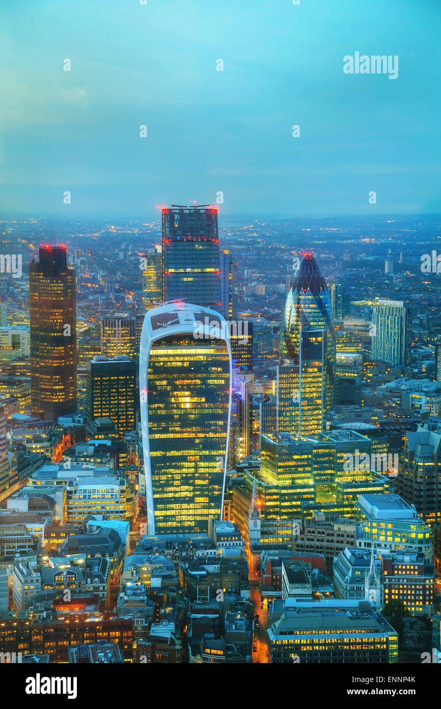 London financial district aerial hi-res stock photography and images ...