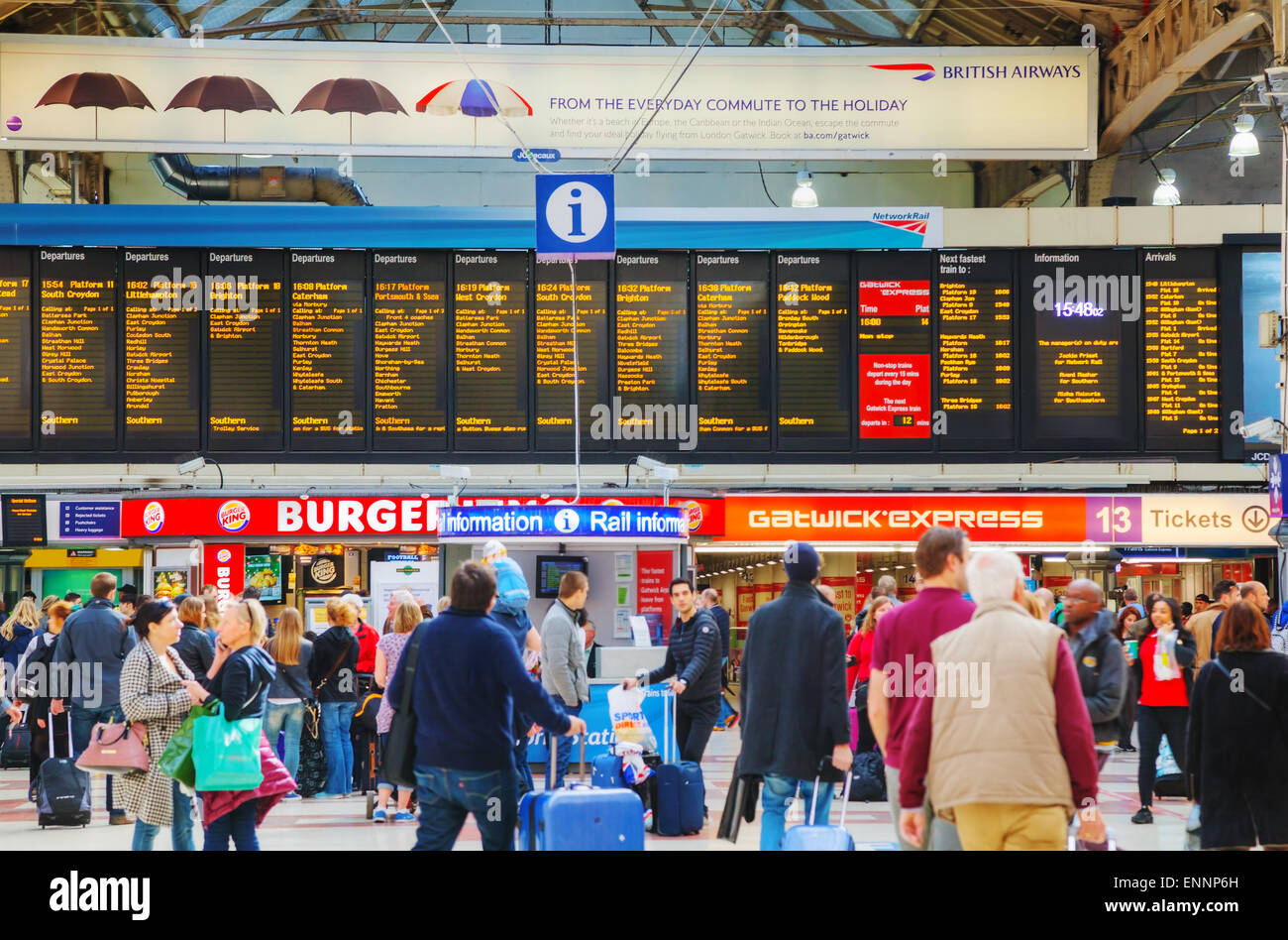 Inside victoria station london england hi-res stock photography and ...