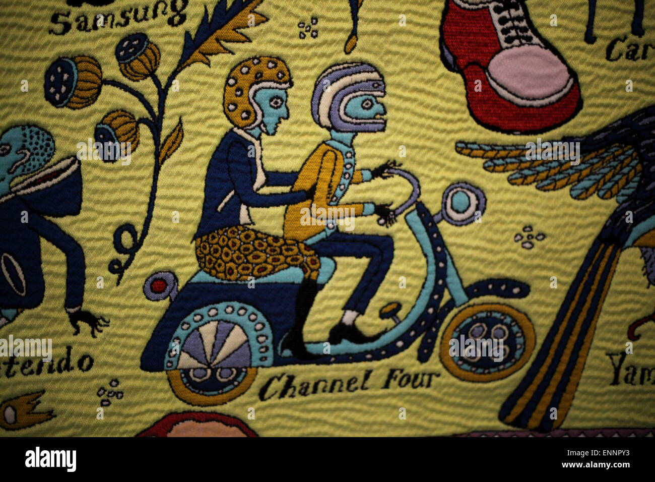 Detail of Grayson Perry Walthamstow Tapestry 2012 Stock Photo - Alamy