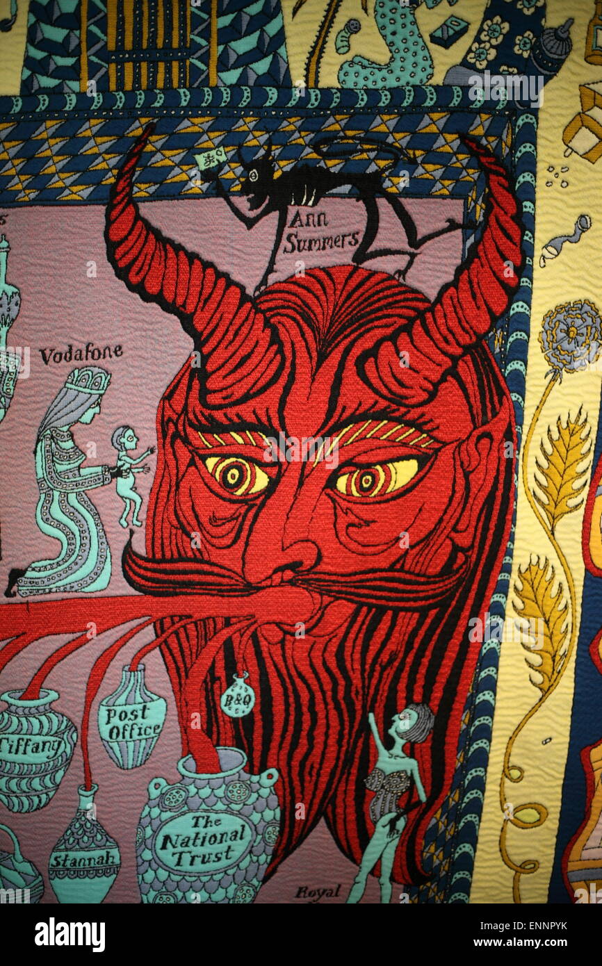Detail of Grayson Perry Walthamstow Tapestry 2012 Stock Photo - Alamy