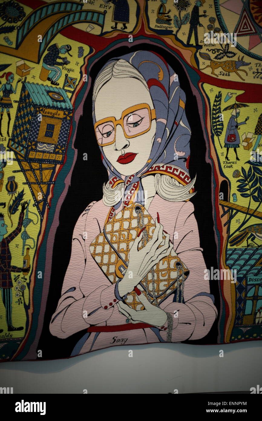 Detail of Grayson Perry Walthamstow Tapestry 2012 Stock Photo - Alamy