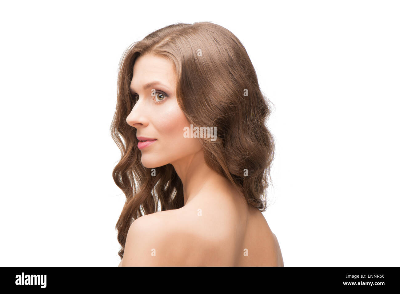 Back shot portrait of beautiful woman Stock Photo - Alamy