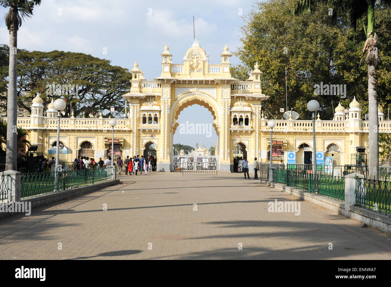 Mysore palace entrance gate hi-res stock photography and images - Alamy