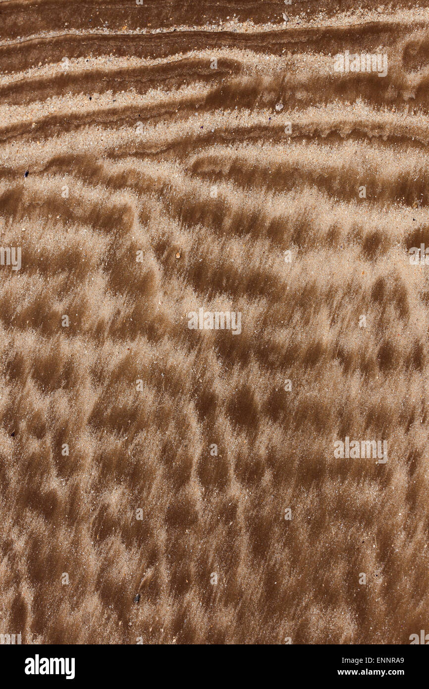 Natural sand patterns in beach Stock Photo - Alamy